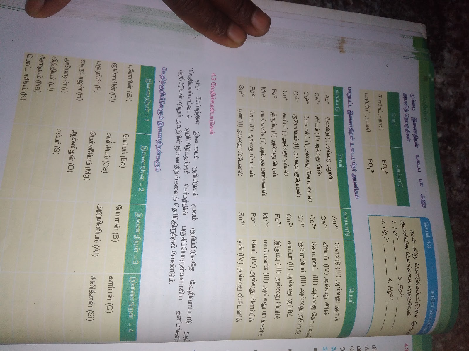 ELEMENTS AND COMPOUNDS (Formula, valency)