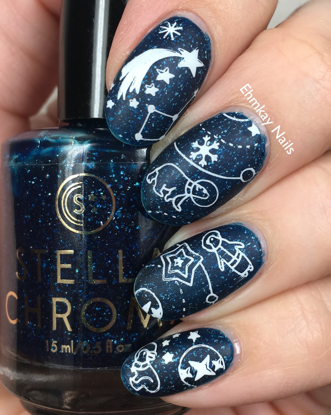 ehmkay nails: Winter Outer Space Nail Art