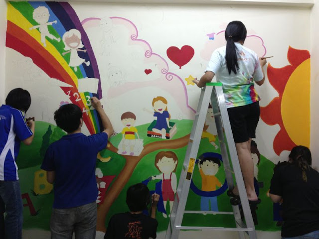 HOPE worldwide Malaysia: Mural Painting on Merdeka Day!