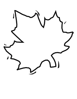 Kids Page: - Blank Leaf Template Coloring Pages