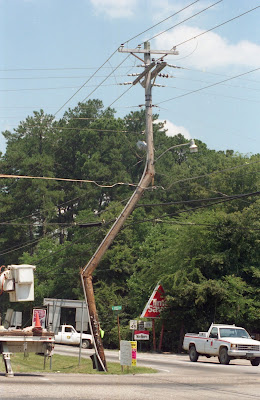 The Barthet Gallery: Lightpole Smashed