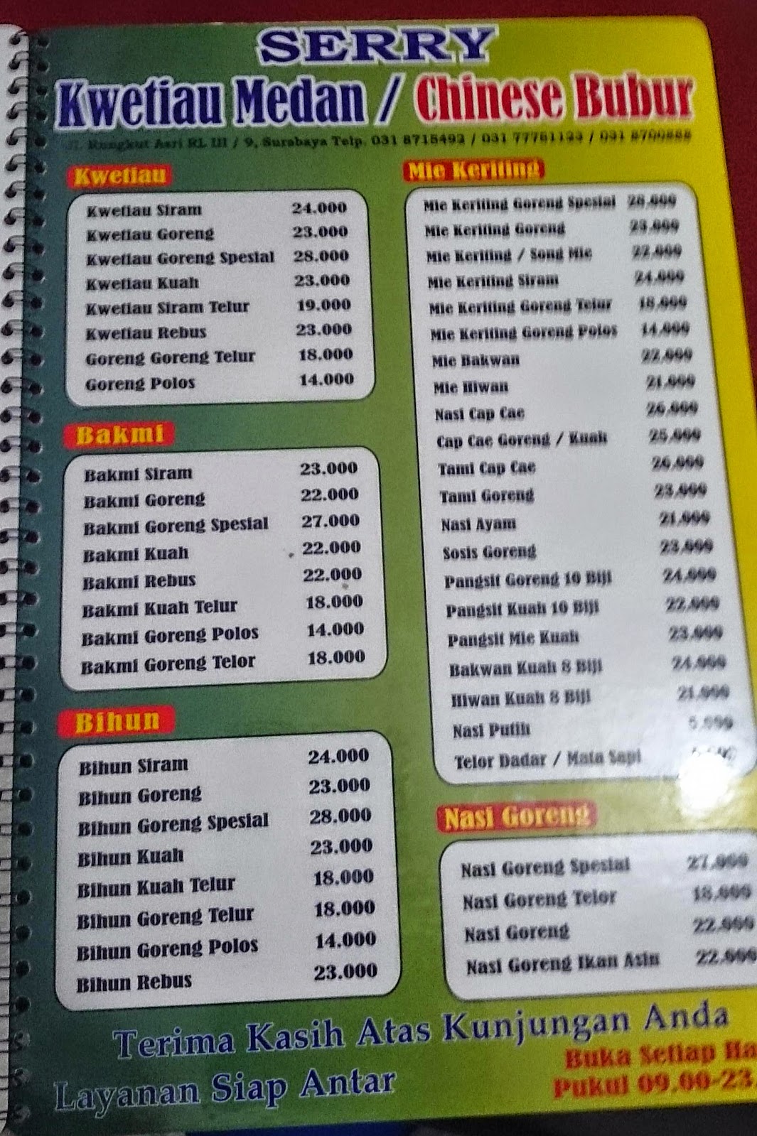 Depot Serri - Medanese Horfun & Porridge