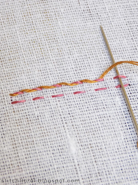 Running stitch tutorial - Stitch Floral