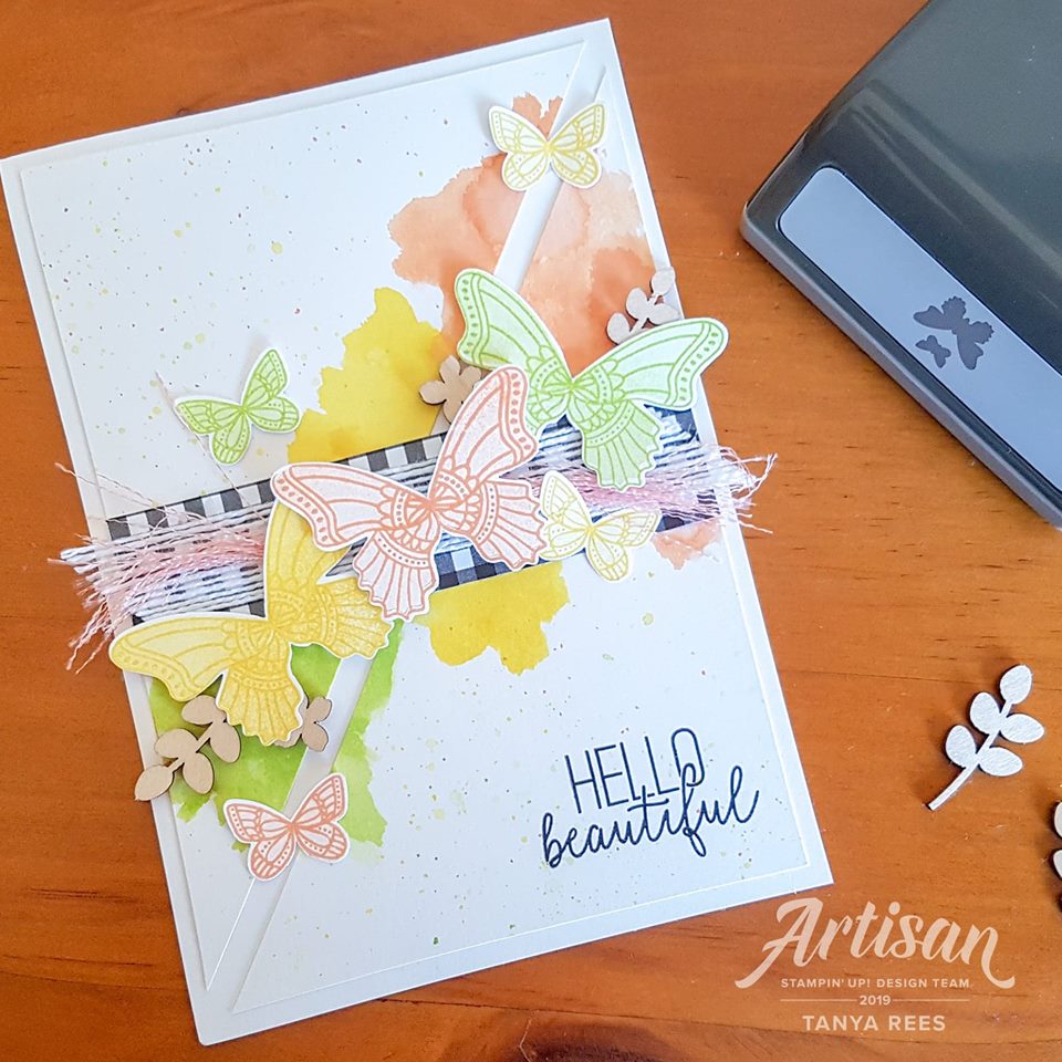 Tanya Rees Papercraft: Watercoloured Butterflies | Butterfly Duet Blog Hop