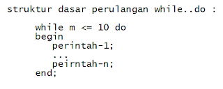 Kode Program: PERULANGAN WHILE..DO