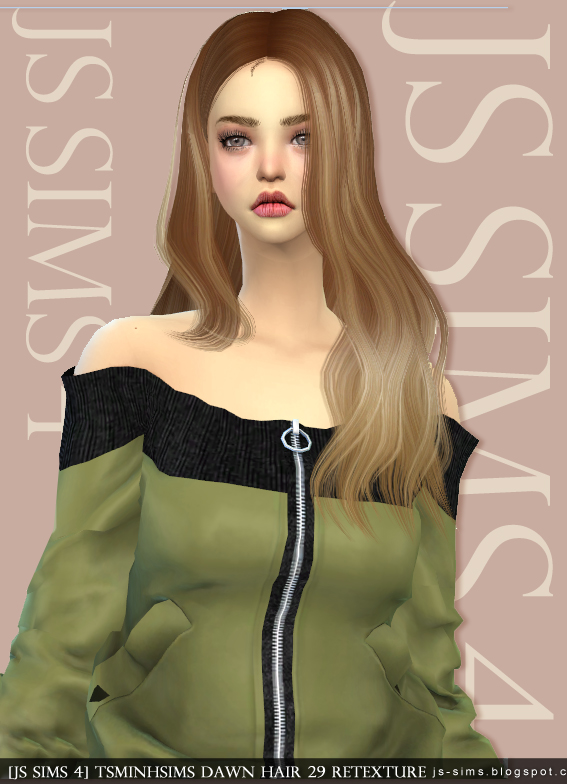 [JS SIMS 4] TsminhSims Dawn Hair 29 Retexture－JS SIMS｜痞客邦