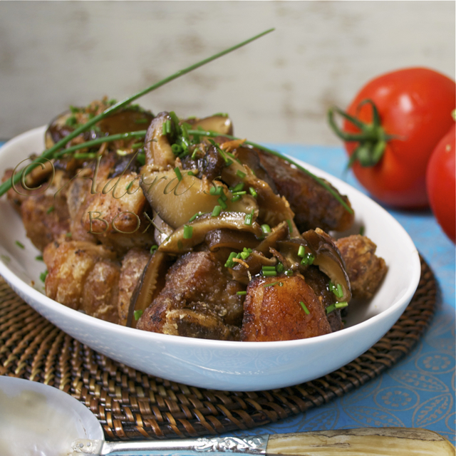 Adora's Box: CRISPY PORK BINAGOONGAN (CRISPY PORK WITH SHRIMP PASTE GLAZE)