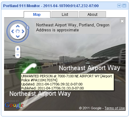 dominoc925: Google Gadget for monitoring 911 incident calls in Portland ...