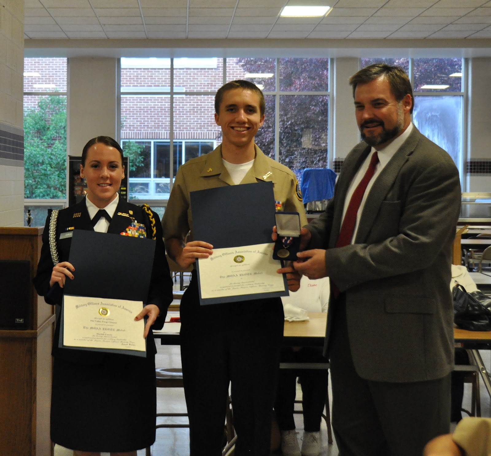 Valley Forge Chapter of MOAA: Boyertown HS senior awarded full ROTC ...