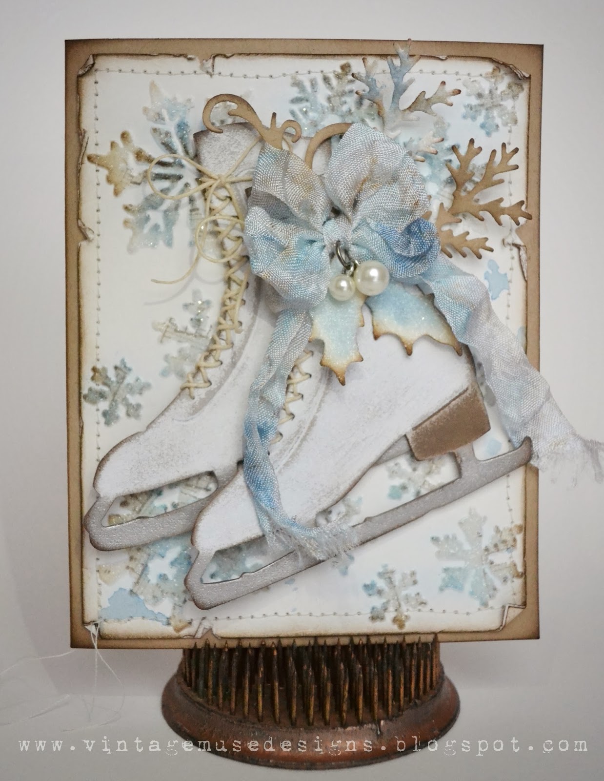 Vintage Muse: Winter Card Tutorial