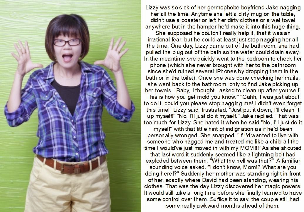 Eveline's Clean TG Captions: Discovering her powers