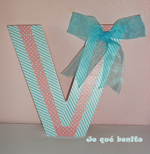 Letra decorada para bebé con papel de scrap | Manualidades