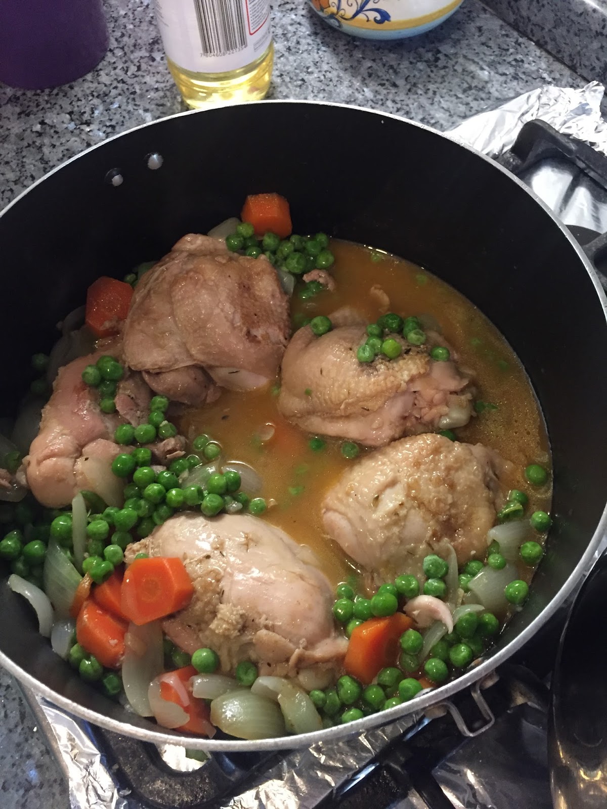 RUTA LA GOURMET: Receta: pollo arvejado