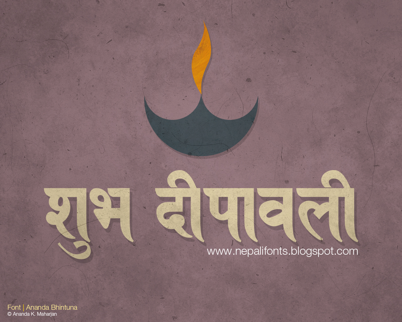 New Nepali Fonts: Happy Tihar 2012 and Nepal Sambat Nhoodaya Bhintuna 1133