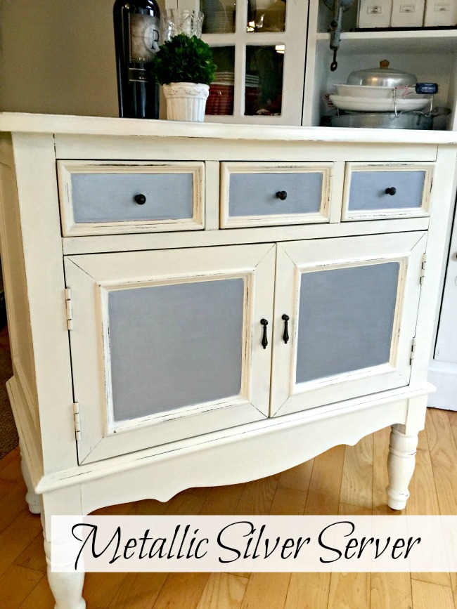 Metallic Silver Server