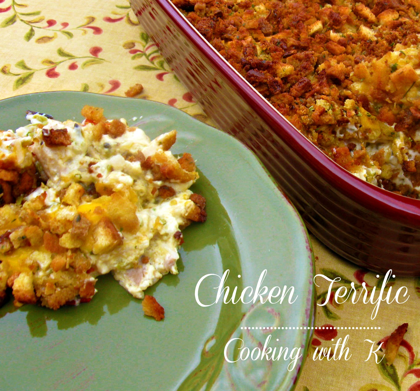 Chicken Terrific {This is not your typical casserole...the ingredients ...