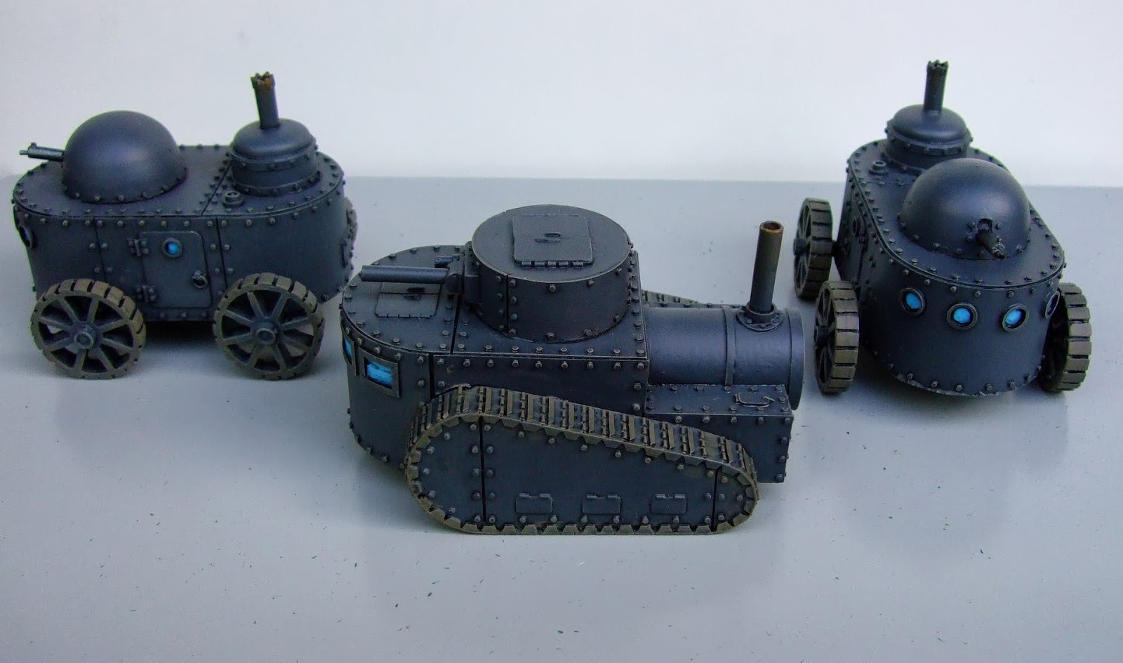 The Angry Lurker: 28mm Painted Victorian Sci-Fi Tanks and Armoured Cars ...