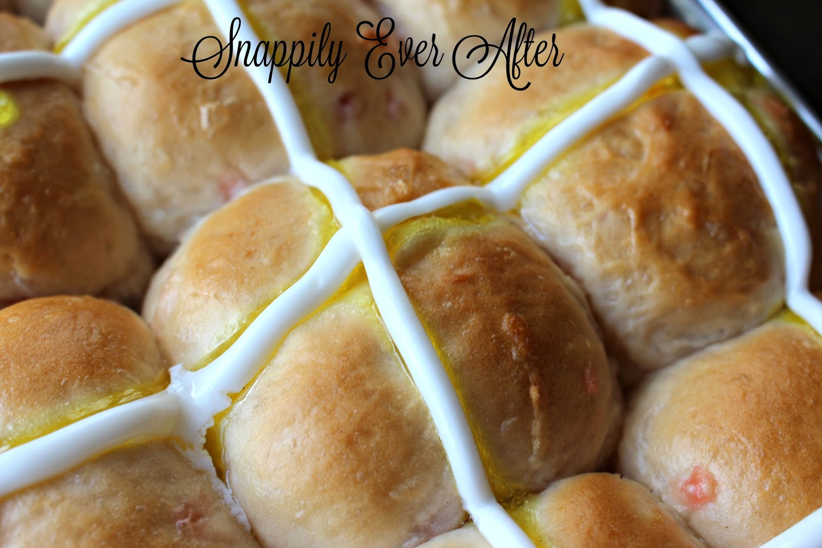 Snappily Ever After: Hot Cross Buns with Lemon Curd and Glaze
