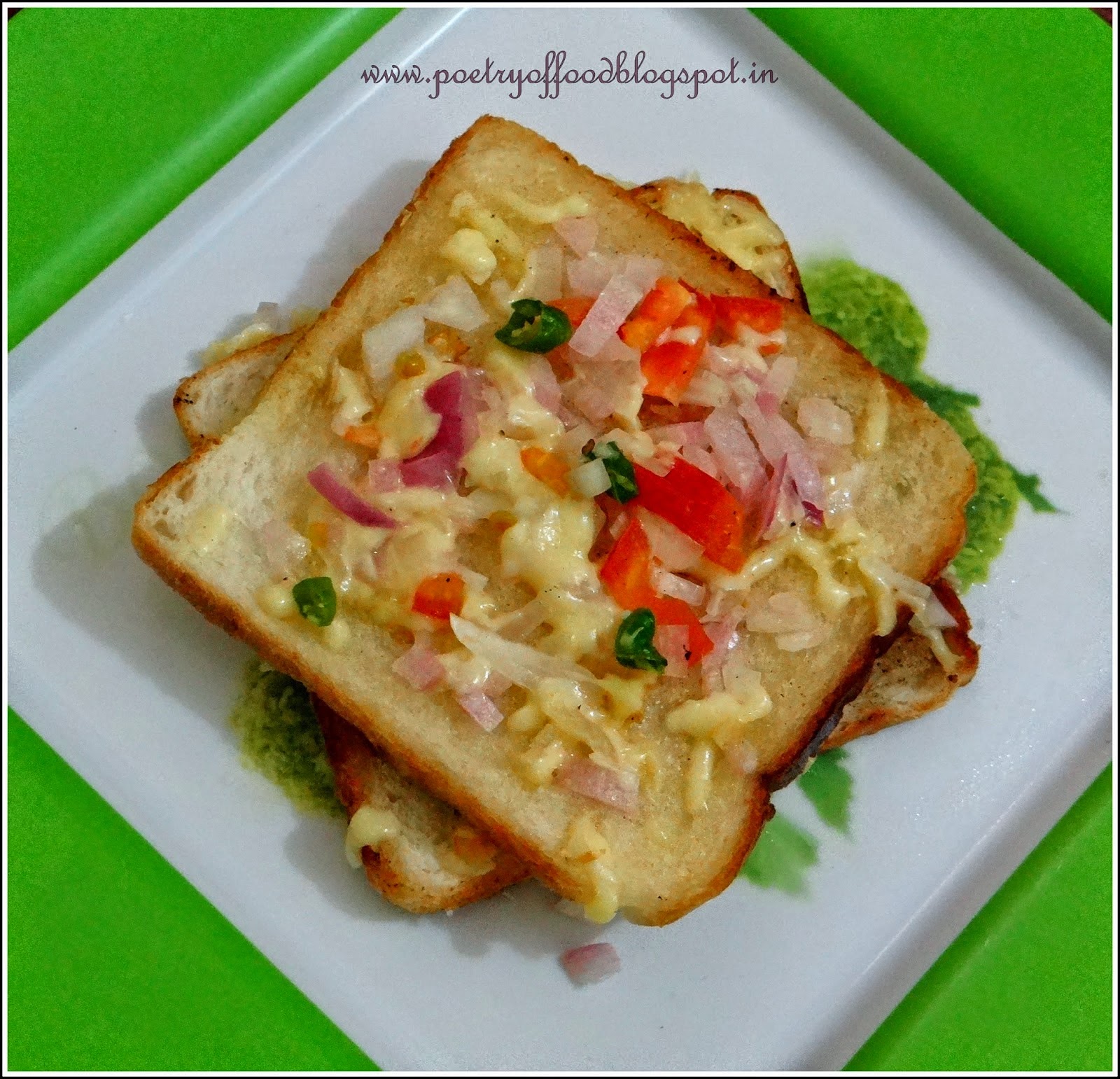 Cheese Chili Toast recipe