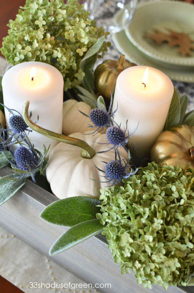 33 Shades of Green: Fall Decorating - DIY Tablescape