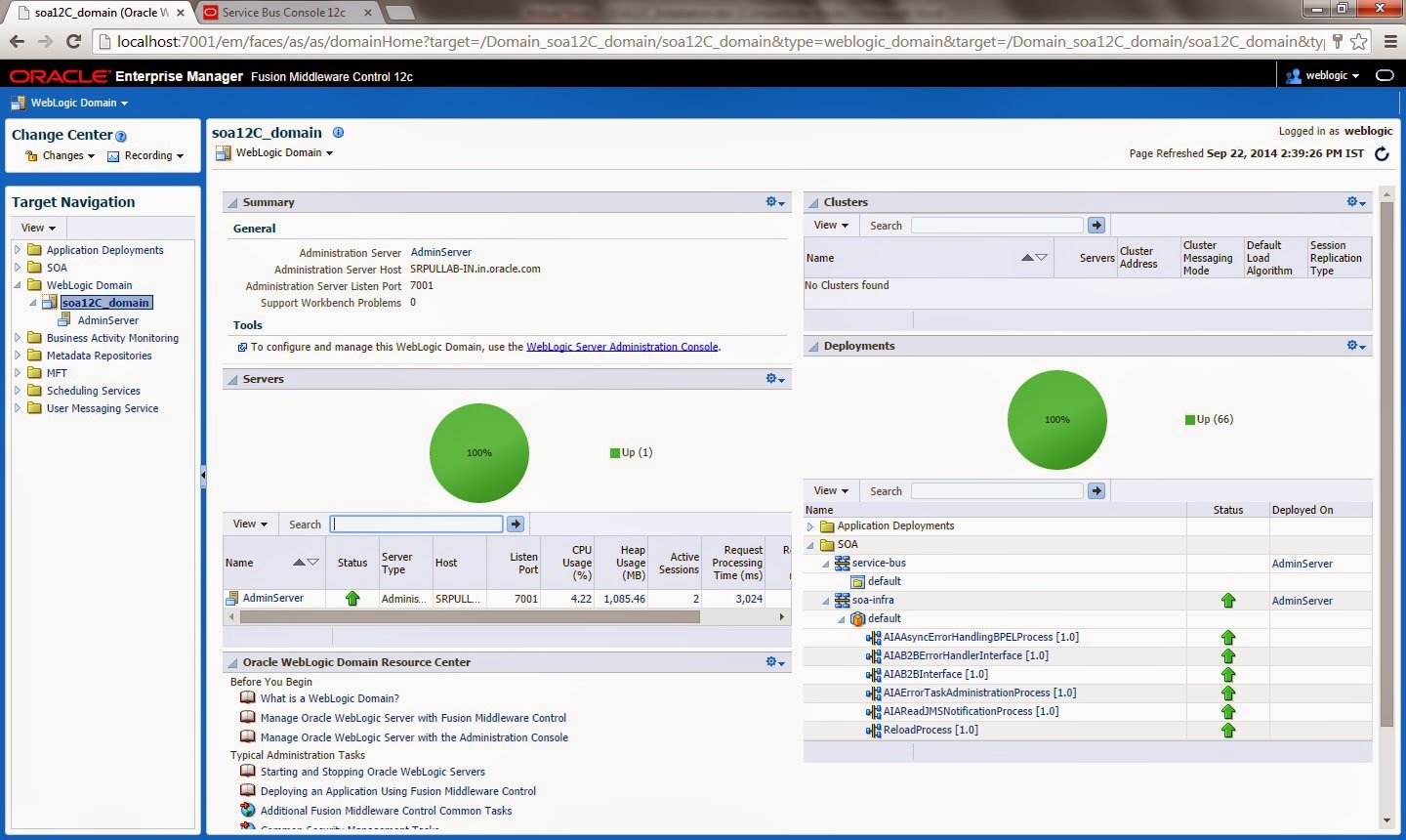 Soa Learning Site Soa 12c Installation