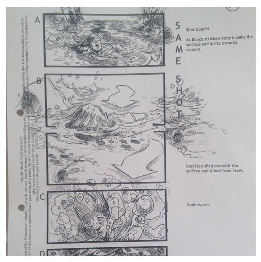 goldeneye 007: storyboard du nouveau james bond "Skyfall"