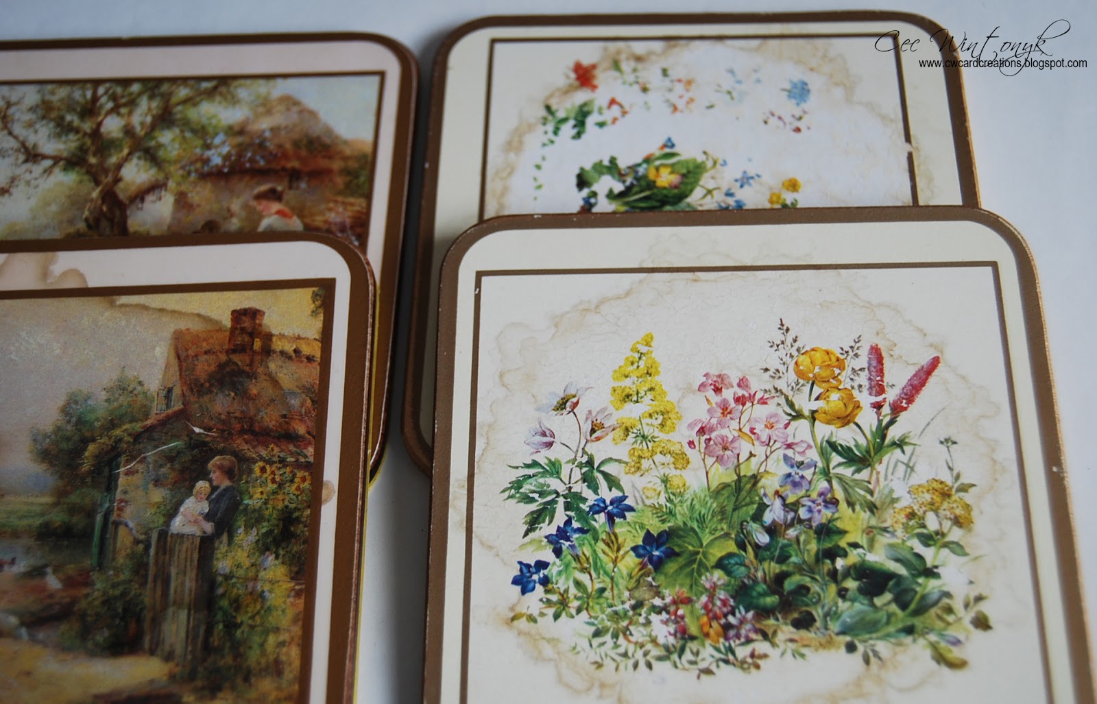 Stamps and Stencils : Inspiration Post - Upcycled Coasters