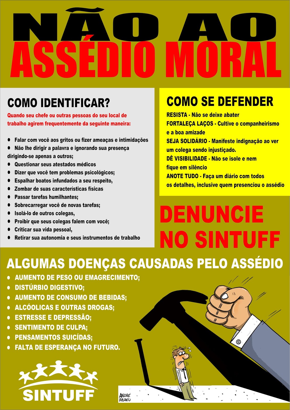 Blog do SINTUFF: Não ao assédio moral!