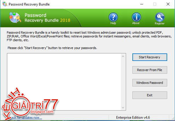 Password Recovery Bundle 2018 Enterprise 4.6 Full Key – Khôi phục mật ...