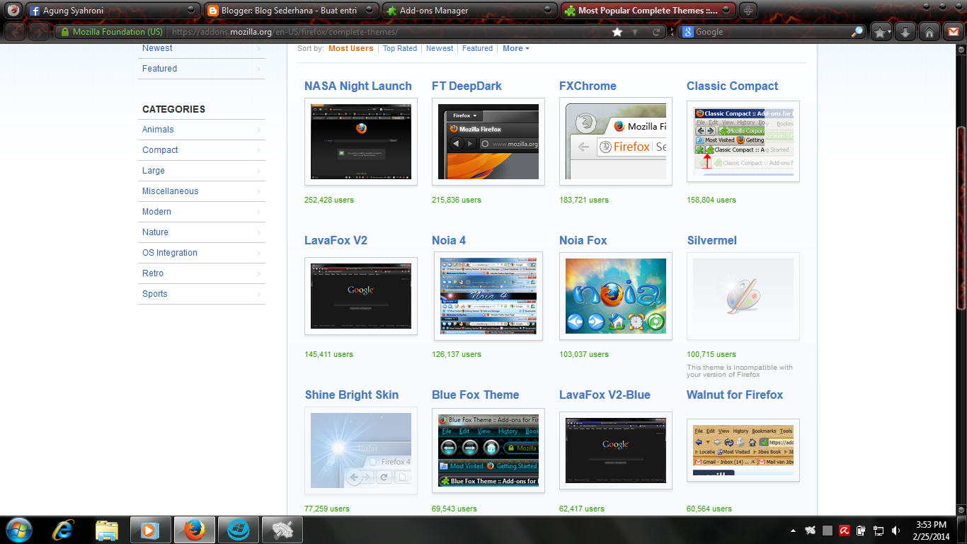 Merubah Tampilan ( Tema ) Mozilla Firefox ~ Blog Sederhana