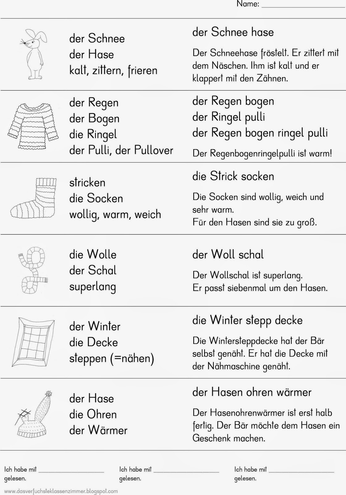 H - Ich kuschel dich warm kleiner Hase 2 | Das verfuchste Klassenzimmer