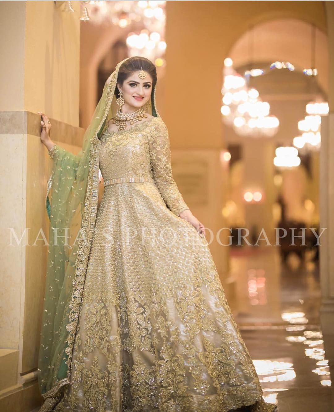 new Pakistani bridal dress in light colours 2018-19 | Just Bridal