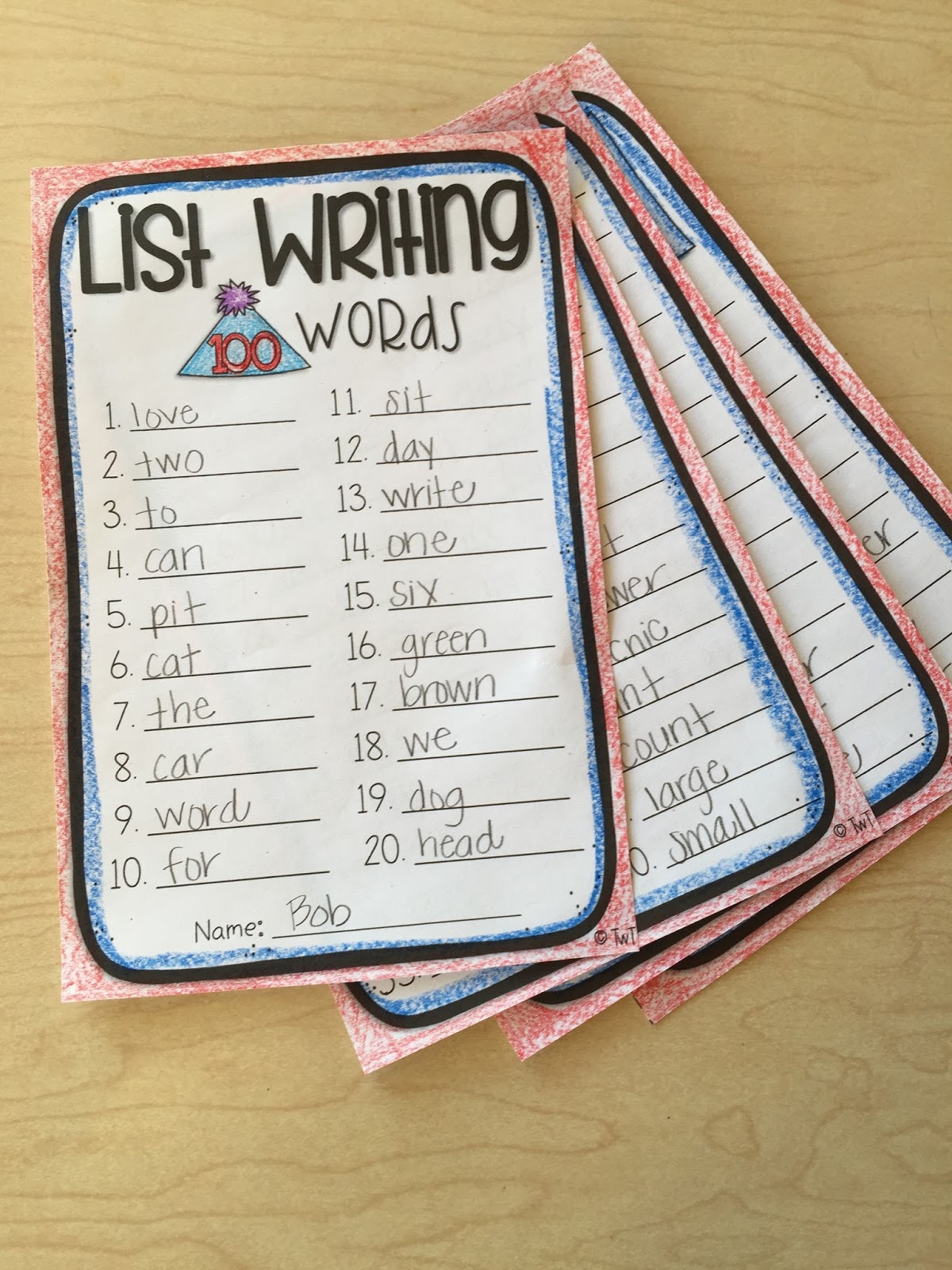 Teaching With Terhune: List Writing Prompts and Extension Activities