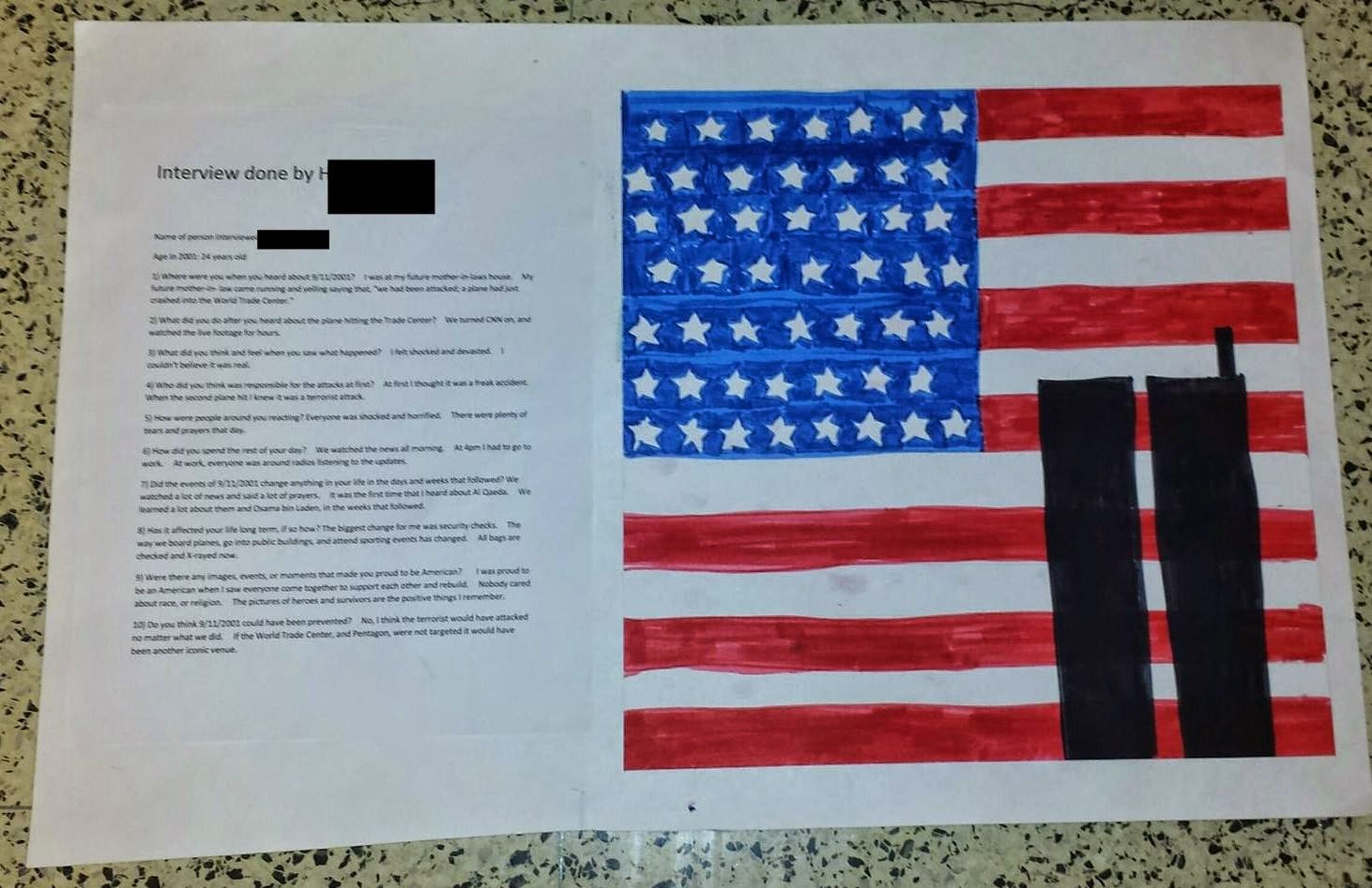 Once Upon a Creative Classroom: Our 9/11 Projects