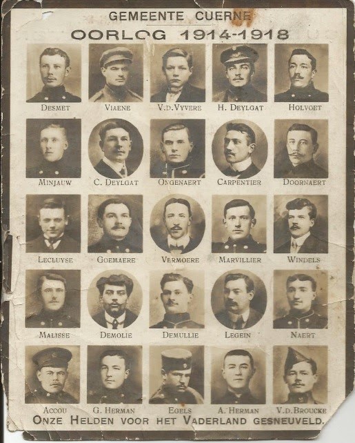 De Eerste Wereldoorlog * 1914-1918 *: Gesneuveld in Gent tijdens WO1