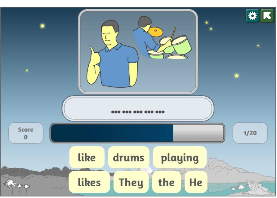 MY INTERACTIVE ENGLISH : LET´S MAKE SENTENCES MY INTERACTIVE ENGLISH : LET´S MAKE SENTENCES