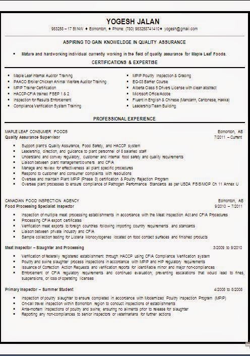 example of resume title