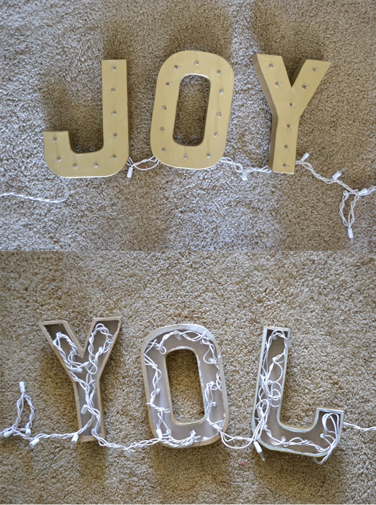 Elise Lindsey: DIY Lighted Letters