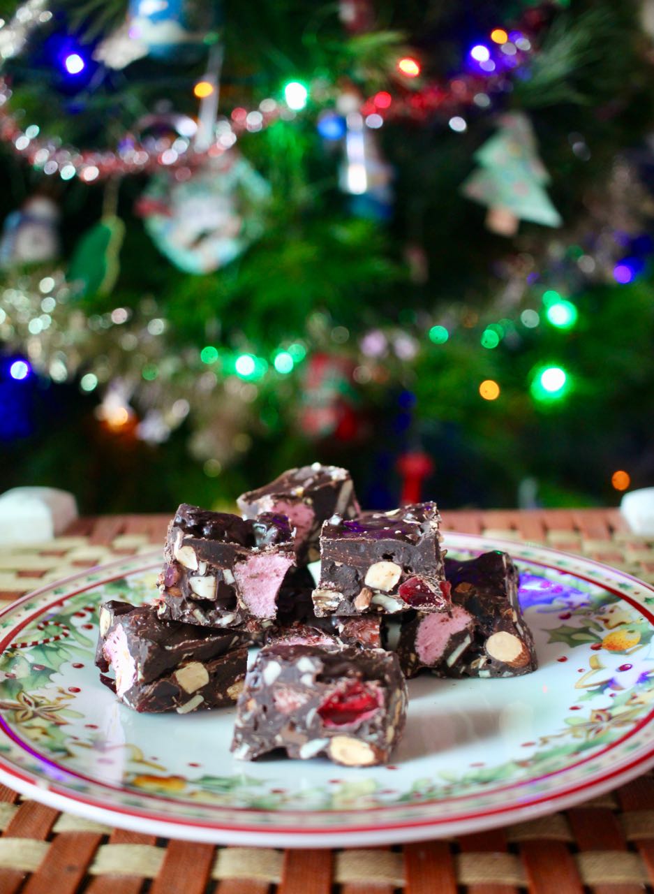 Green Gourmet Giraffe: Rocky road, Christmas and trees