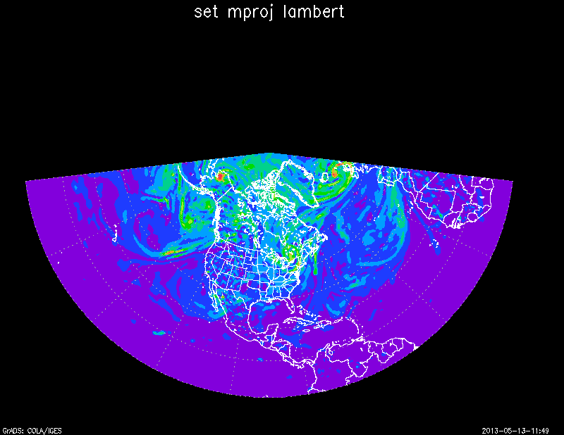 A look at the different map projections in GrADS ~ GrADS-aholic!