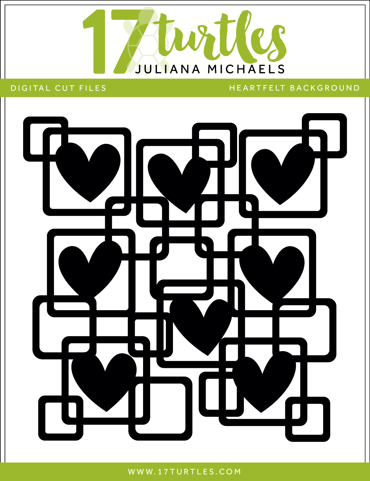 Heart Background Digital Cut Files - 17turtles Juliana Michaels
