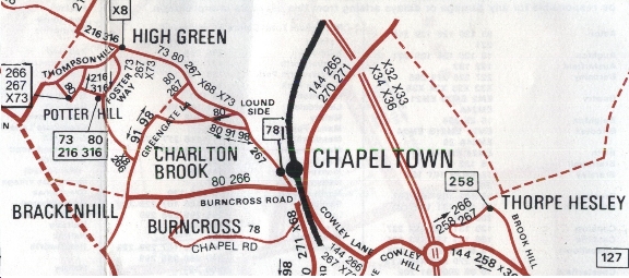 Public Transport Experience: Space Warp, Messily; for Thorpe Hesley [1]