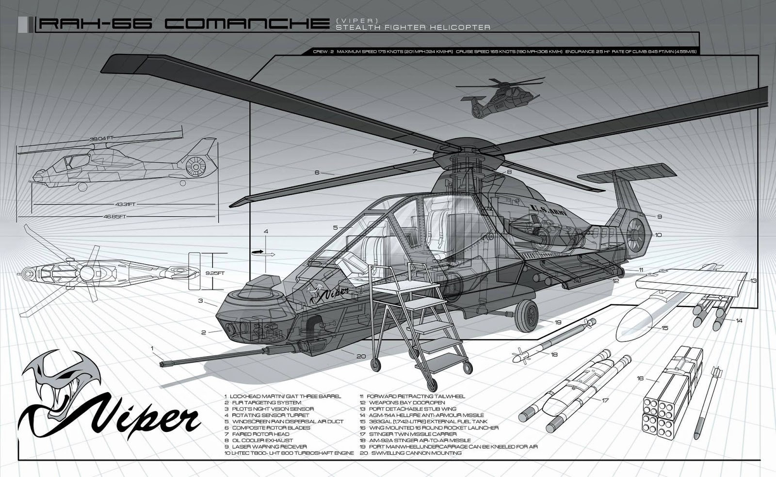 Art of Safdar: RAH-66 Comanche Chopper Study