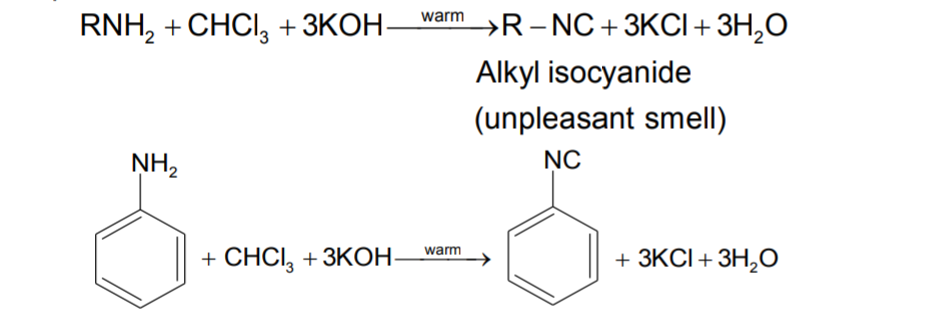Welcome to Chem Zipper.com......: What is Carbylamine test or ...