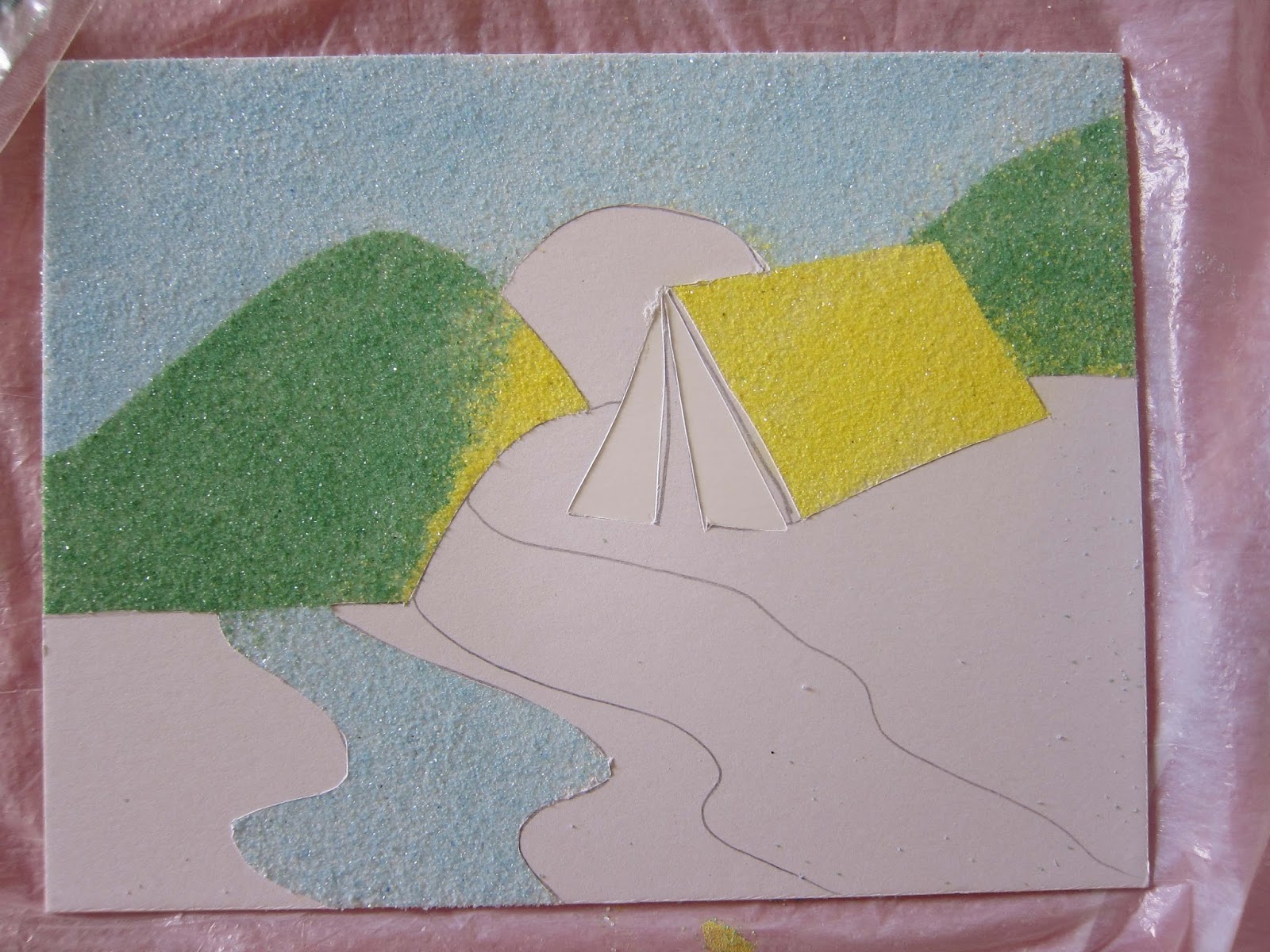 Shine Kids Crafts: Colored Sand Picture with Frame