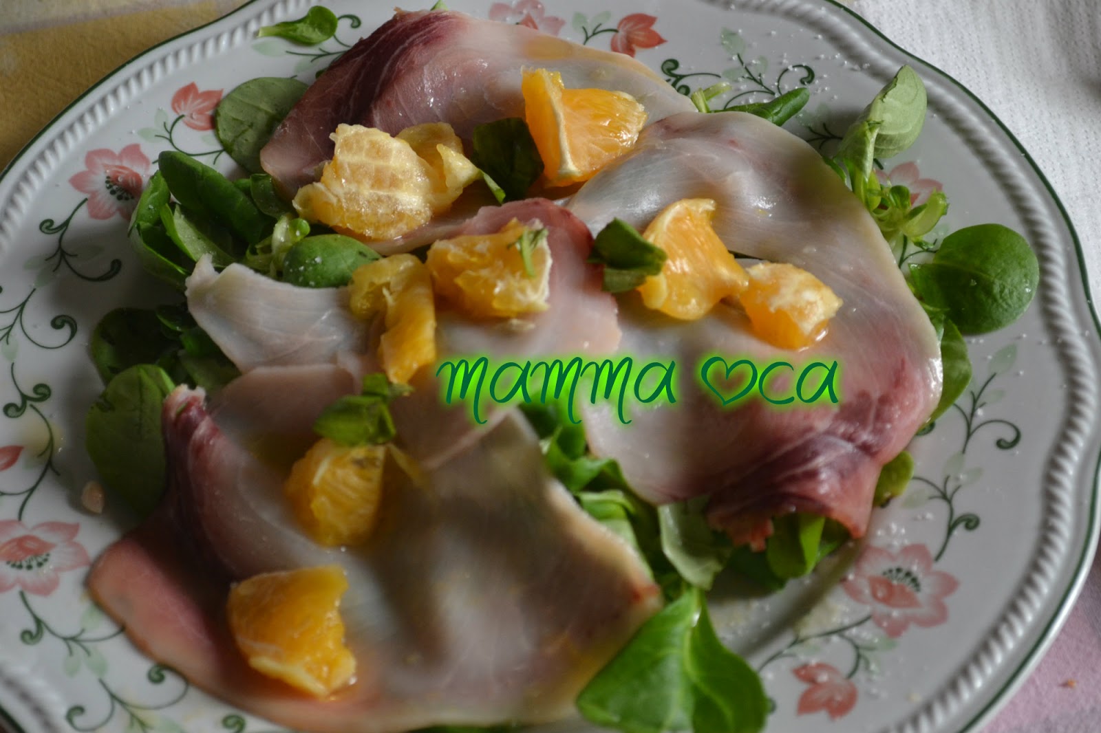 il cuore della casa: la cucina: CARPACCIO DI PESCE SPADA