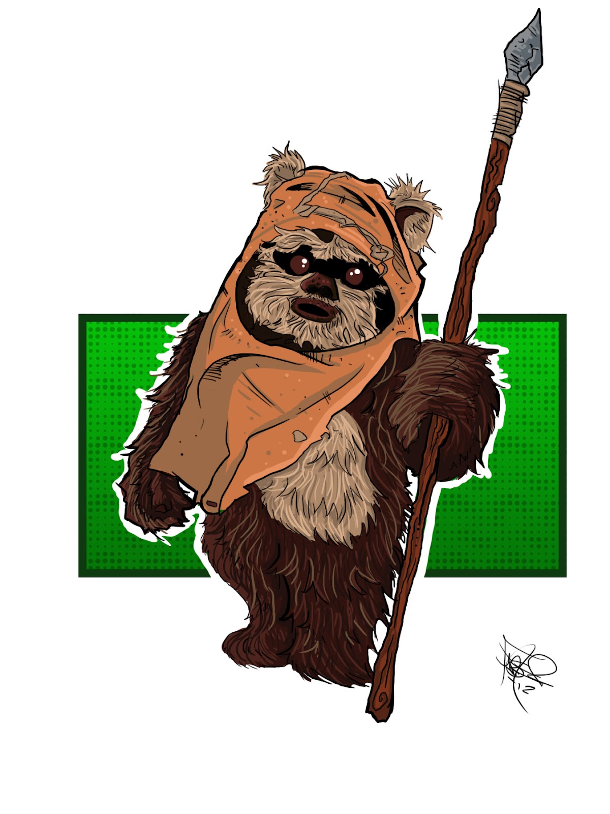 Adam Farster's Art Blog: Star Wars February: Day 16- Wicket