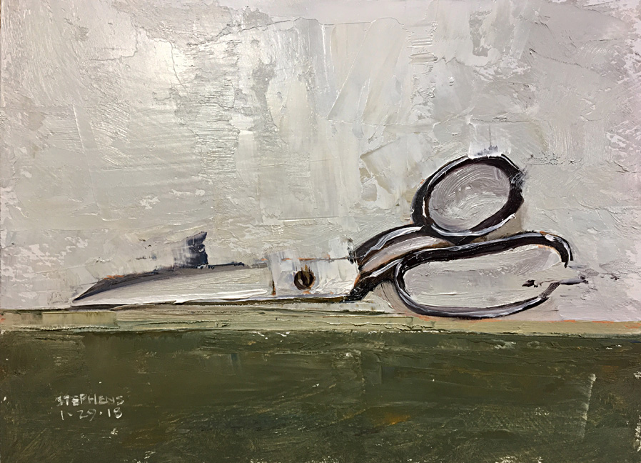 Daily Painting: Scissors #4 6x8