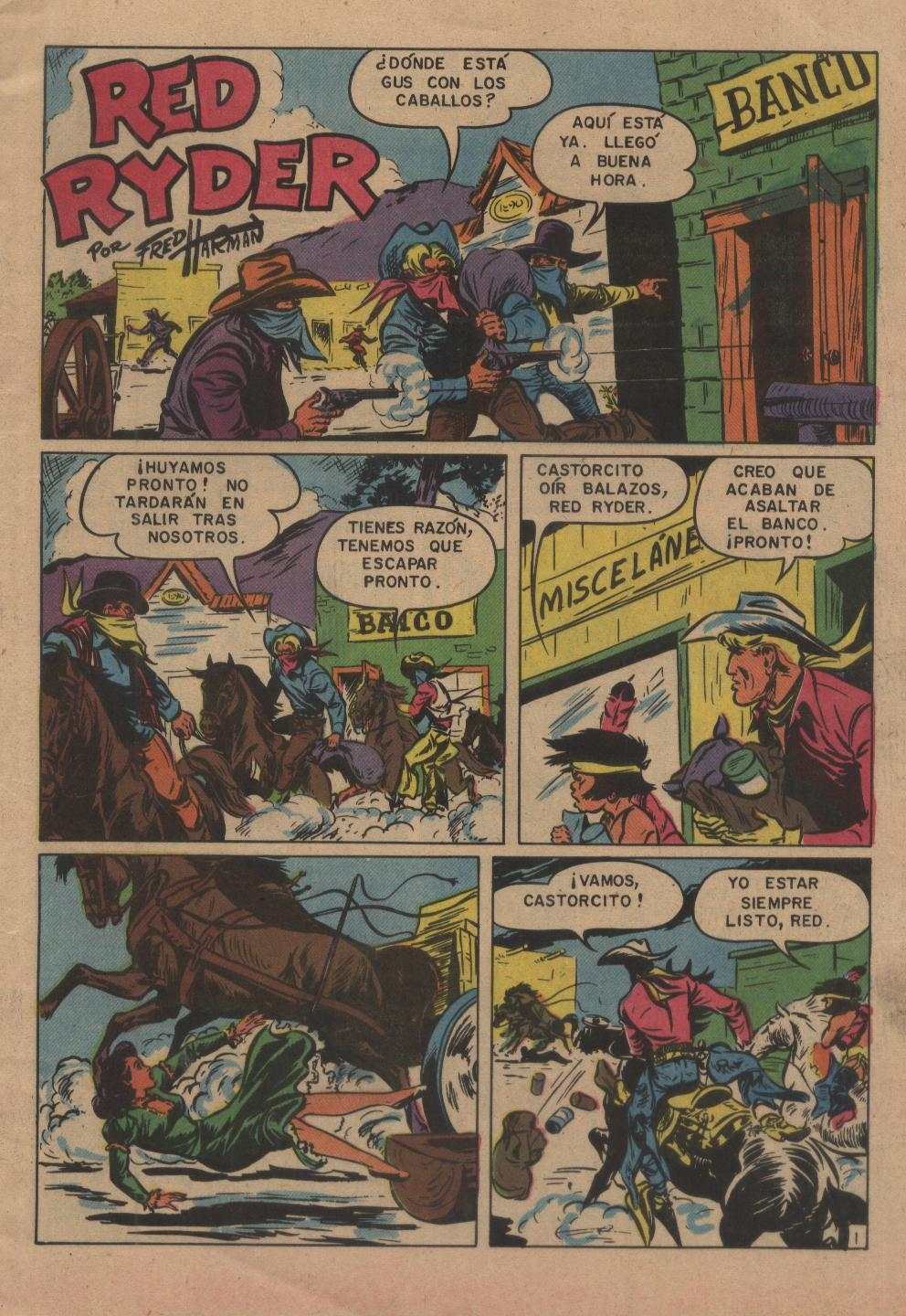 PLANETA GURIGIBI: RED RYDER EN N.º 001 AO Nº 100