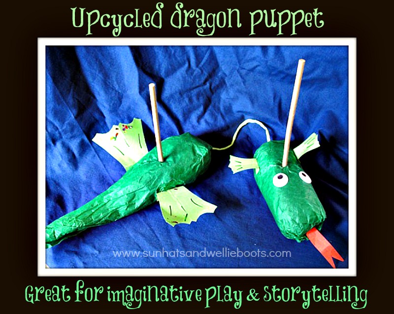 Sun Hats & Wellie Boots: Upcycled Dragon Puppet - Ideal for ...